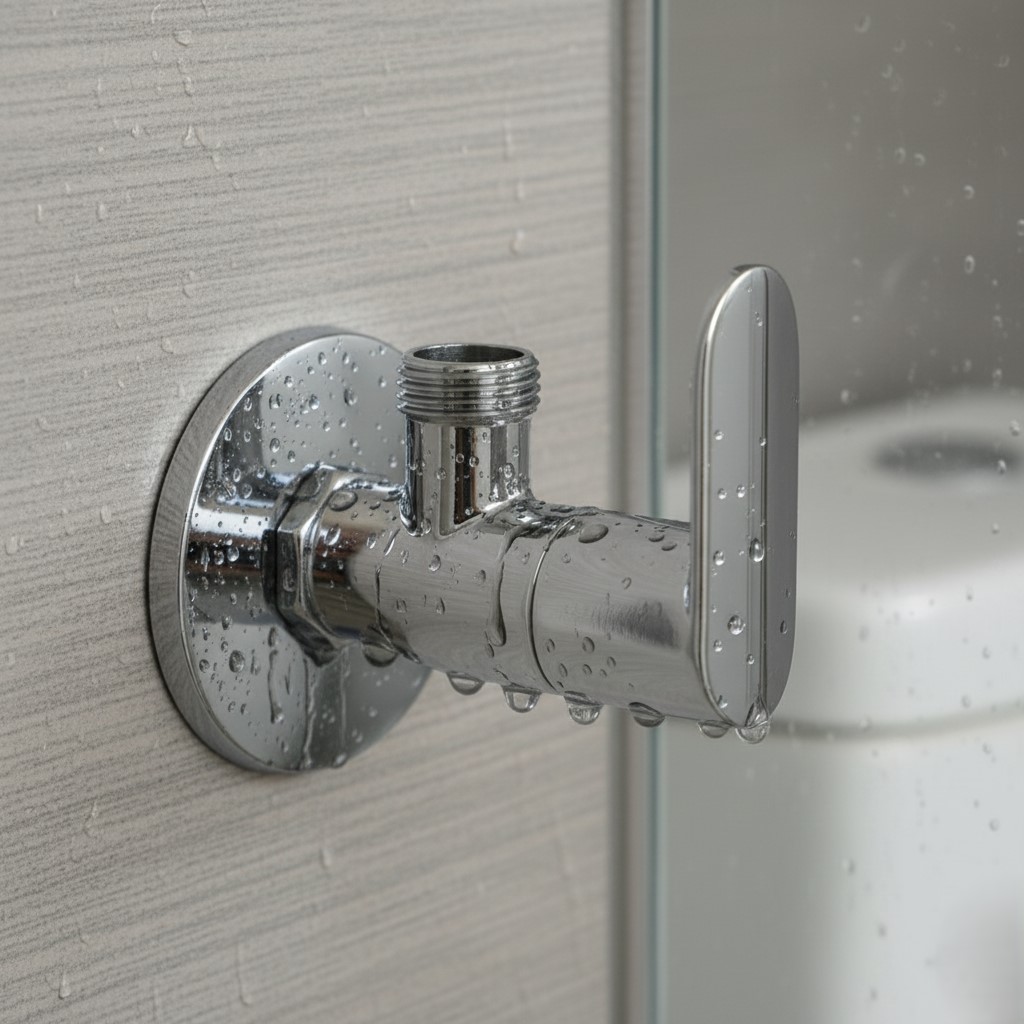 AT-03 WALL MOUNTED BRASS ANGLE VALVE ,ANGLE STOP COCK - Xyloan